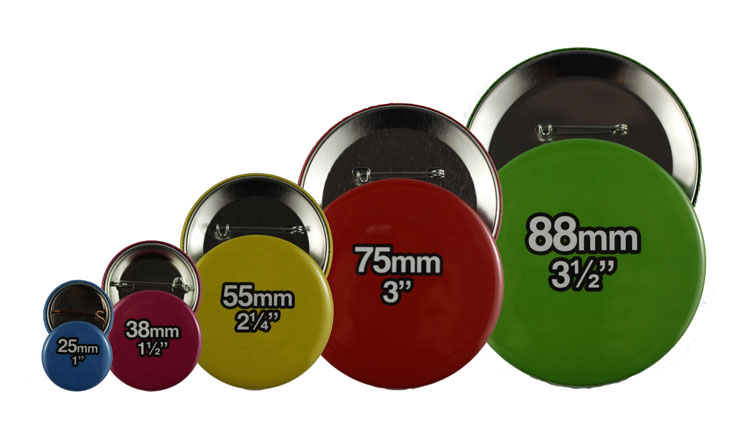 Personalised 3 X Button Badges 25mm With Your Own Design On £0 99